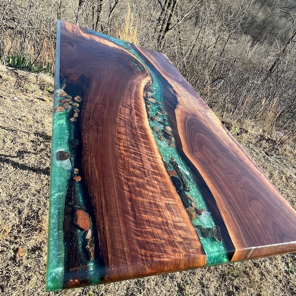 Live Edge River Table - Etsy