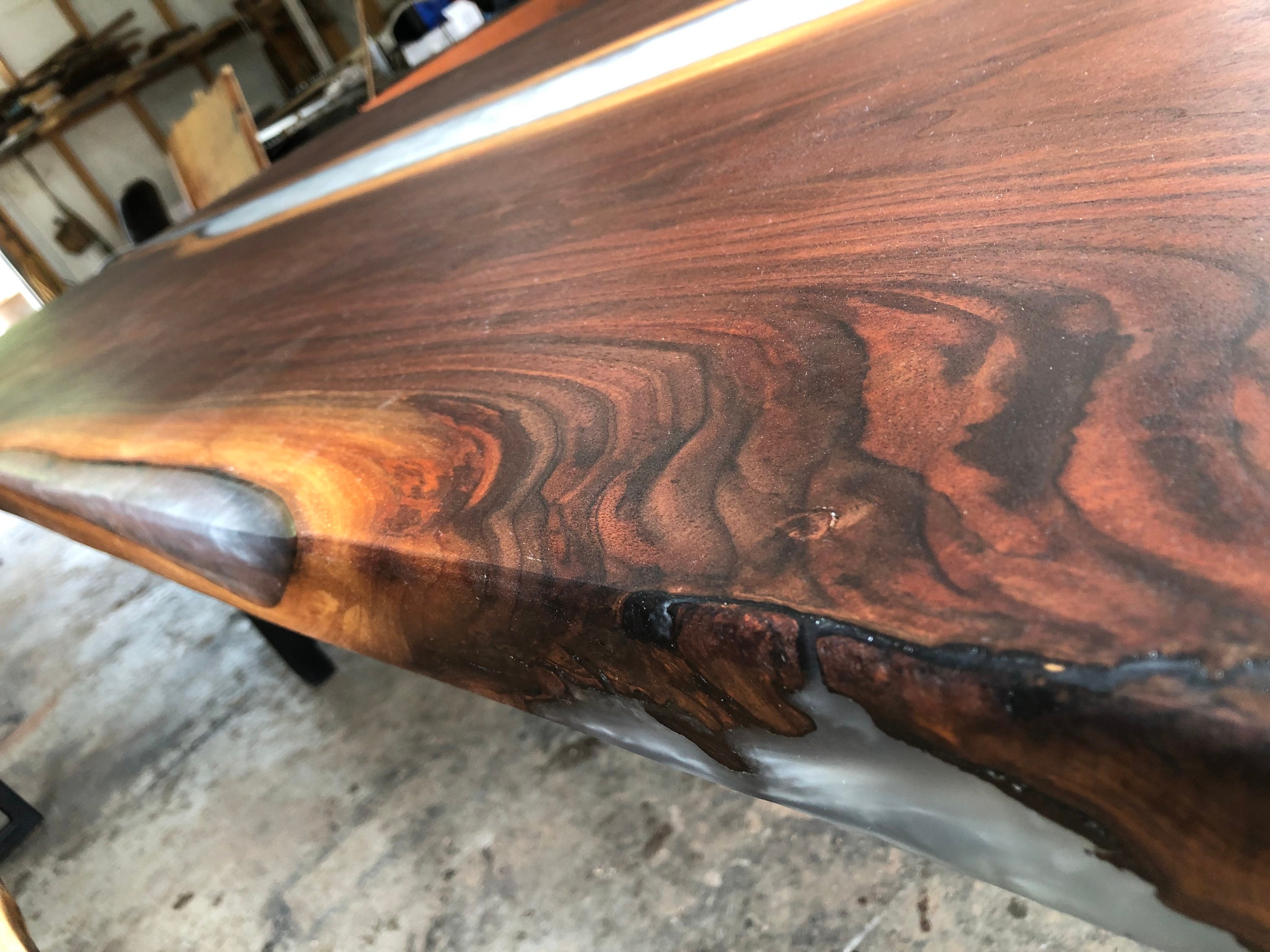 10 Foot Conference Table and Benches Live Edge River Table - Etsy