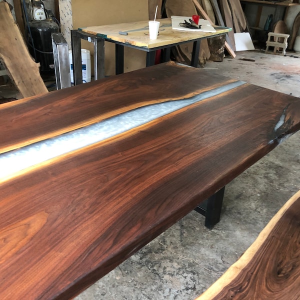 Live Edge River Table - Etsy