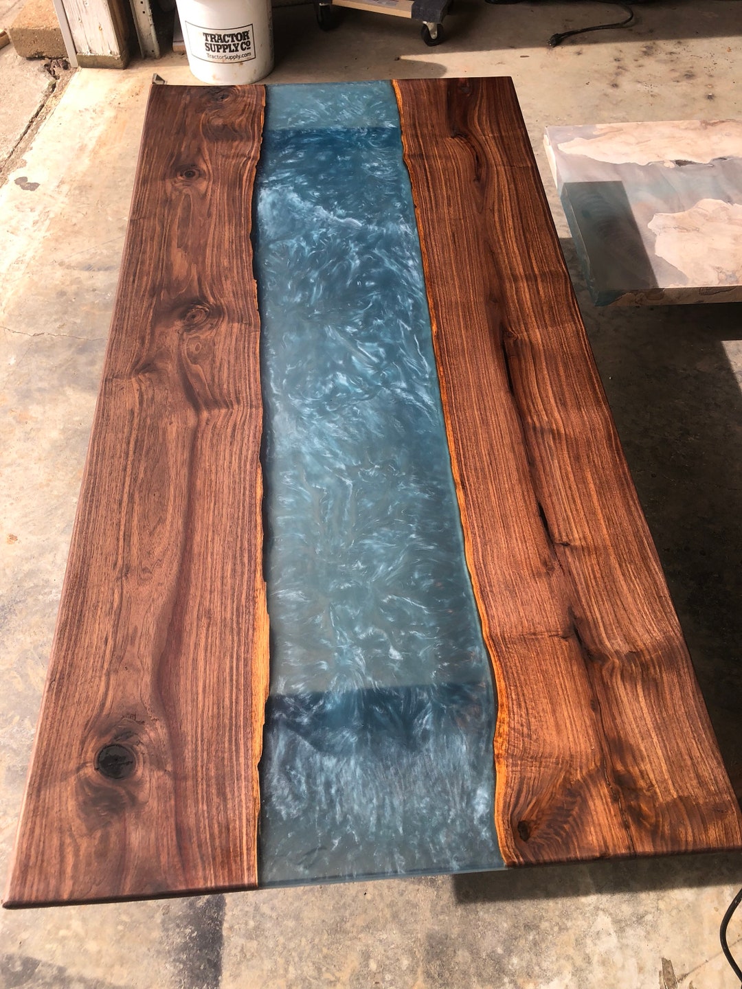 Walnut River Table Coffee Dining Table - Etsy
