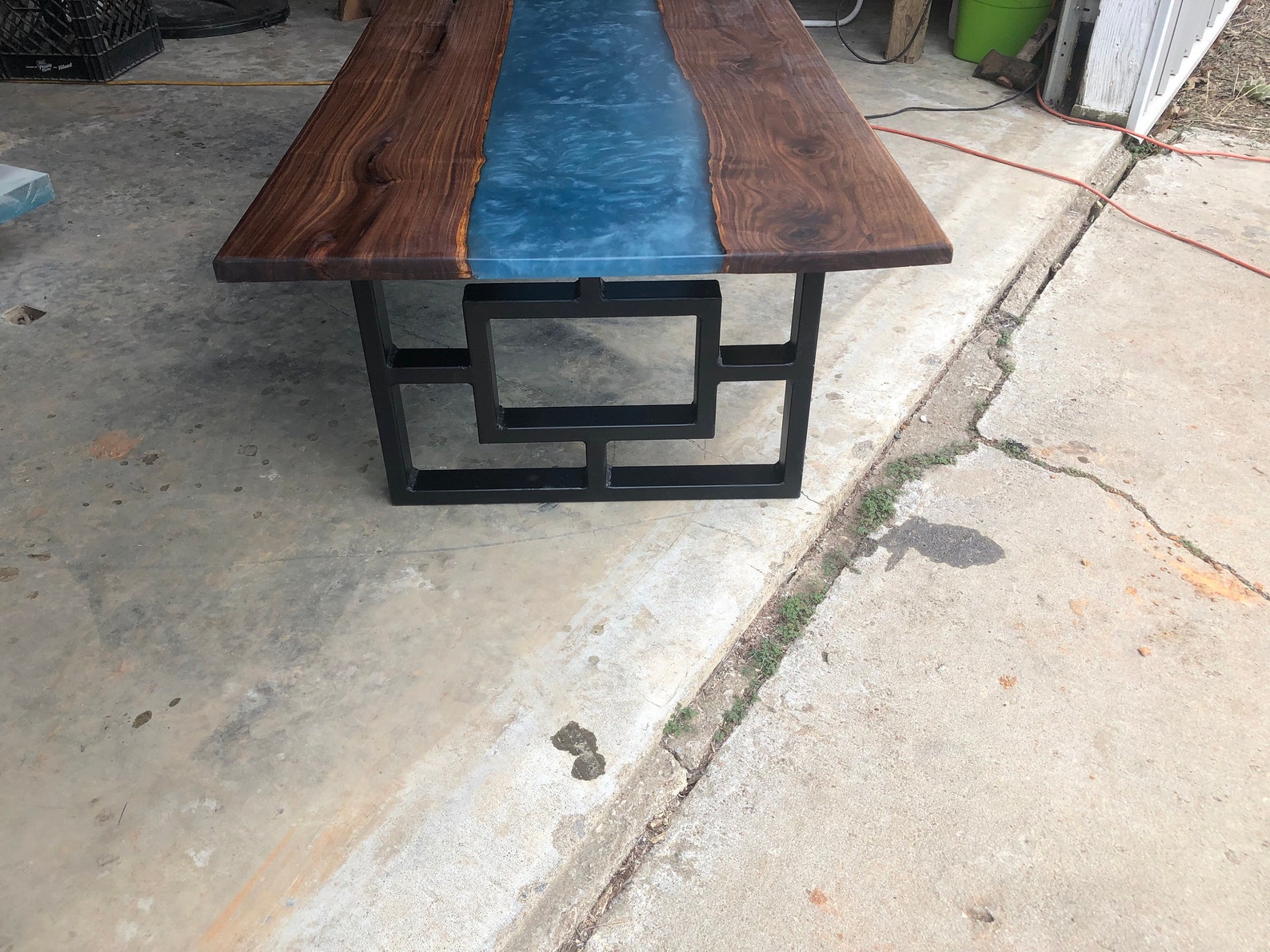 Walnut River Table Coffee Dining Table - Etsy