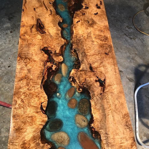 Live Edge Petoskey Stone River Table/ Custom Orders Available - Etsy