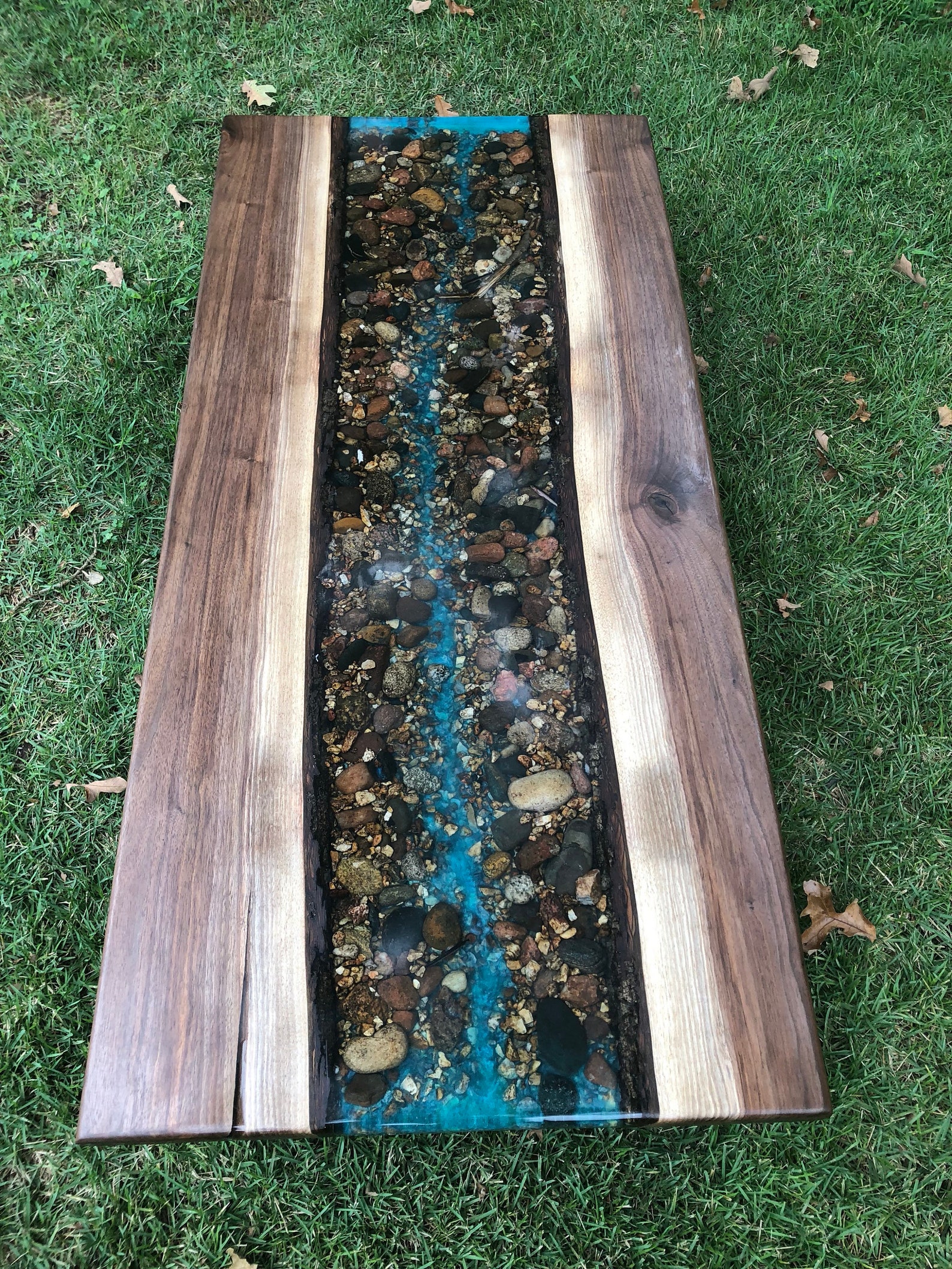 Gorgeous Live Edge River Table Resin Trout Coffee - Etsy
