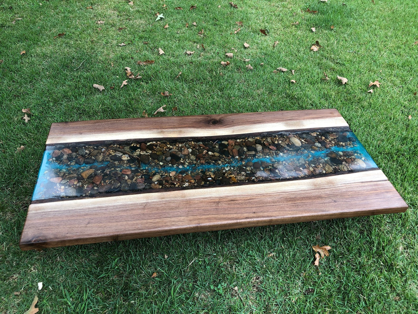 Gorgeous Live Edge River Table Resin Trout Coffee - Etsy