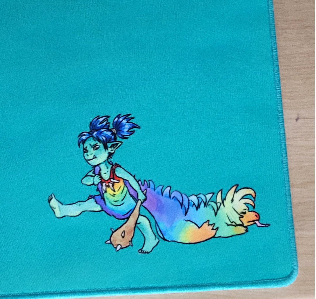 Rainbow Orc Gaming Mouse Pad - Etsy