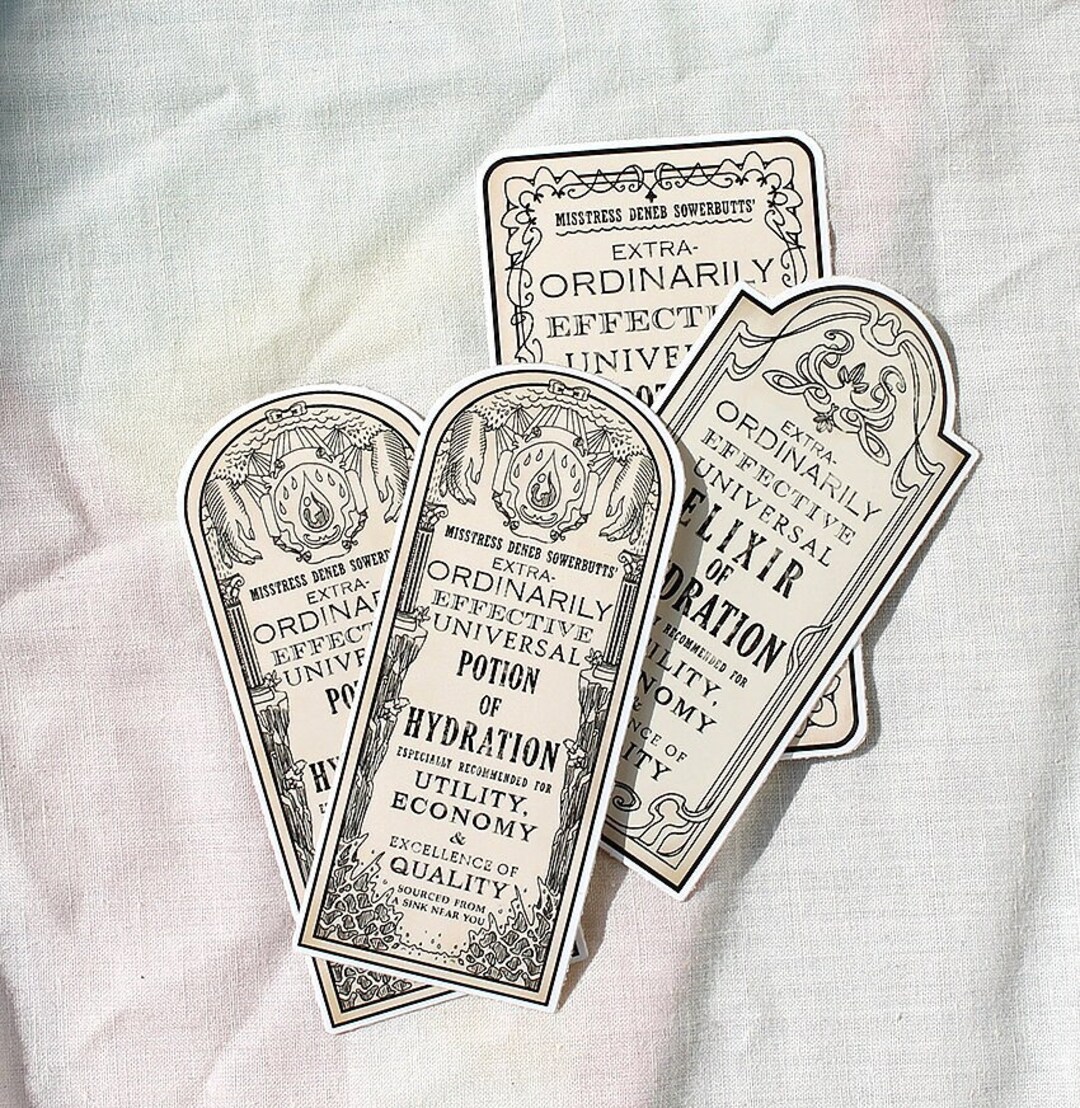 Potion of Hydration Label vinyl Sticker - Etsy