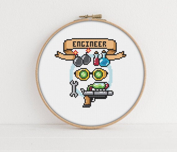 Engineer Class RPG Cross Stitch Pattern Printable PDF - Etsy