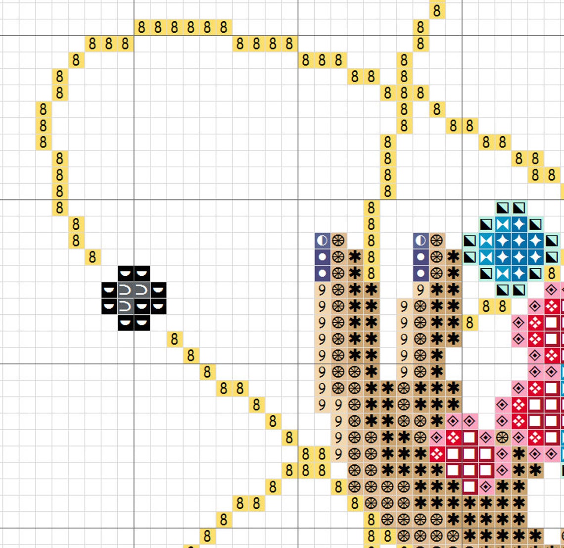 Atom Cross Stitch Pattern PDF Pattern Surreal Cross Stitch - Etsy New ...