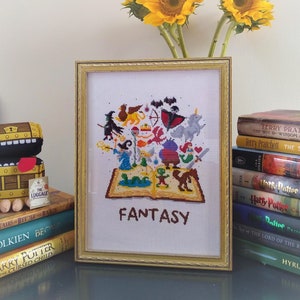 Fantasy Book Cross Stitch Pattern Printable PDF Pattern - Etsy