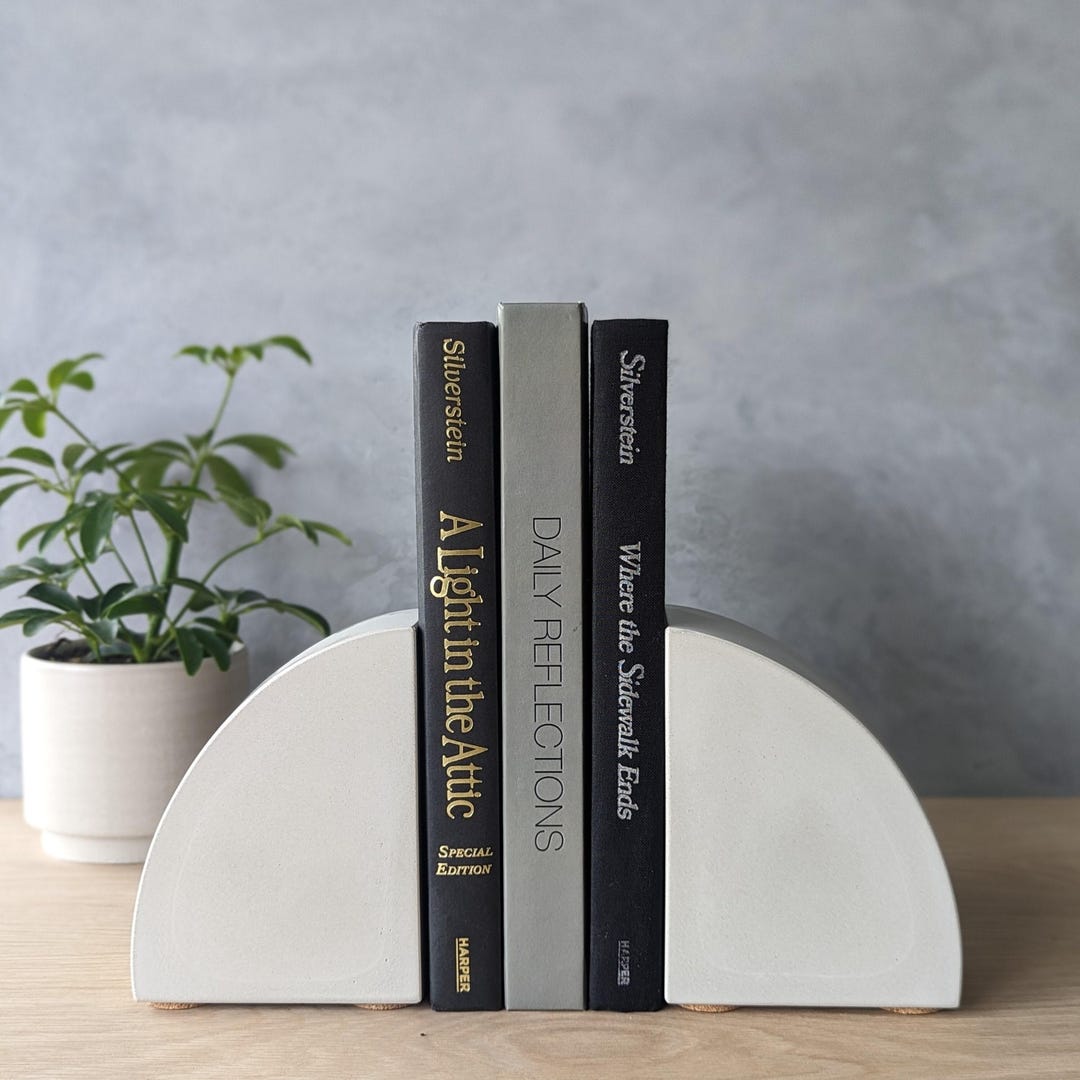 Concrete Bookend Set of 2 - Etsy