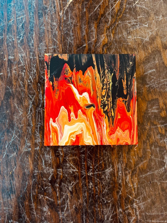 Fire Drip Painting - Etsy