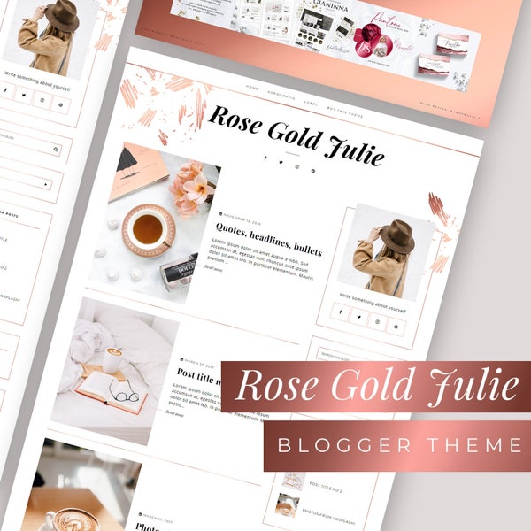 Blogger Template - Etsy