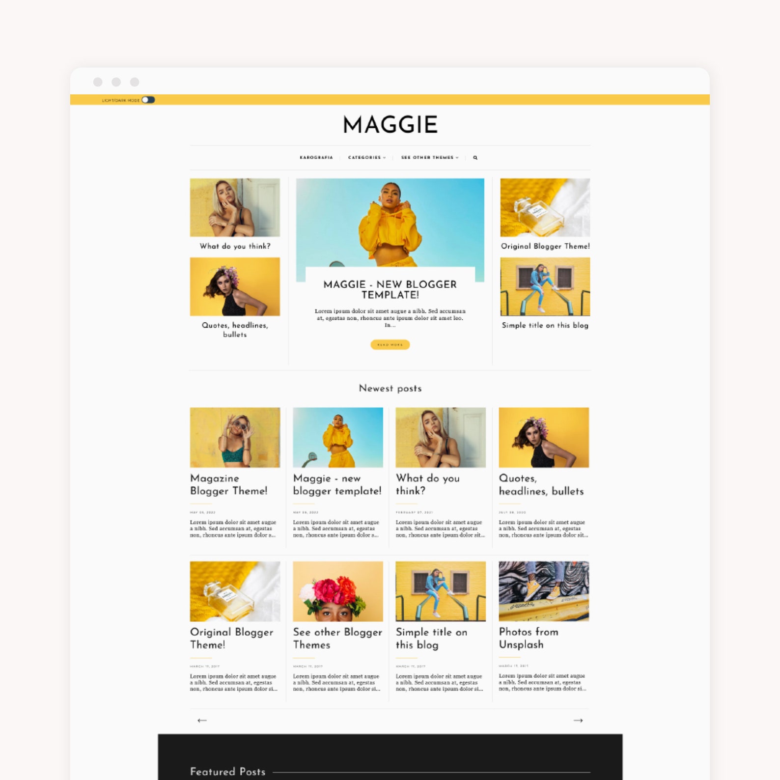 Magazine Blogger Theme - Maggie! - Etsy