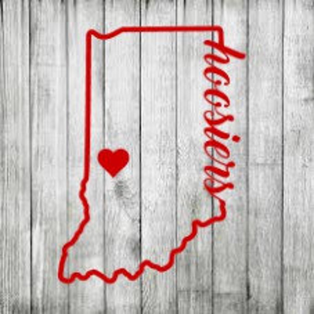 Hoosier - Indiana Sticker - Etsy