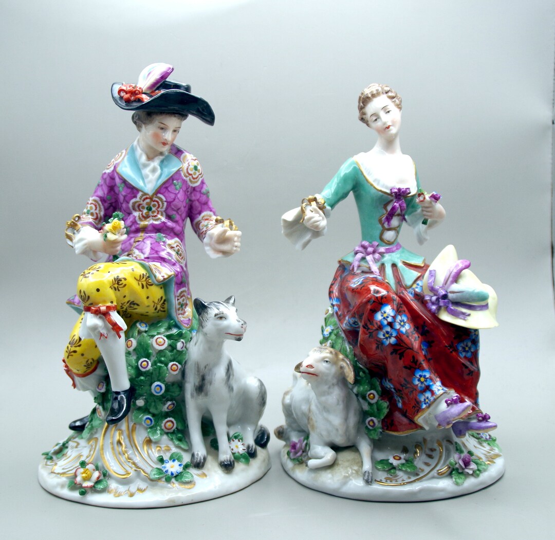 Superb Pair CHELSEA SAMSON PARIS Porcelain Figurines C1870 - Etsy