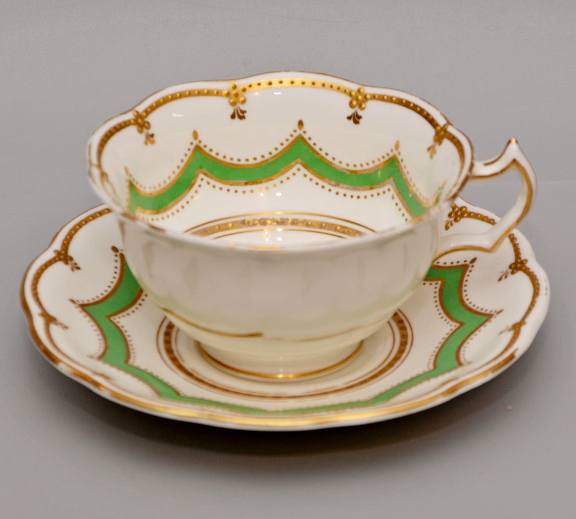 GEORGE JONES Crescent China C1813 Porcelain Tool Gilded Cup & | Etsy