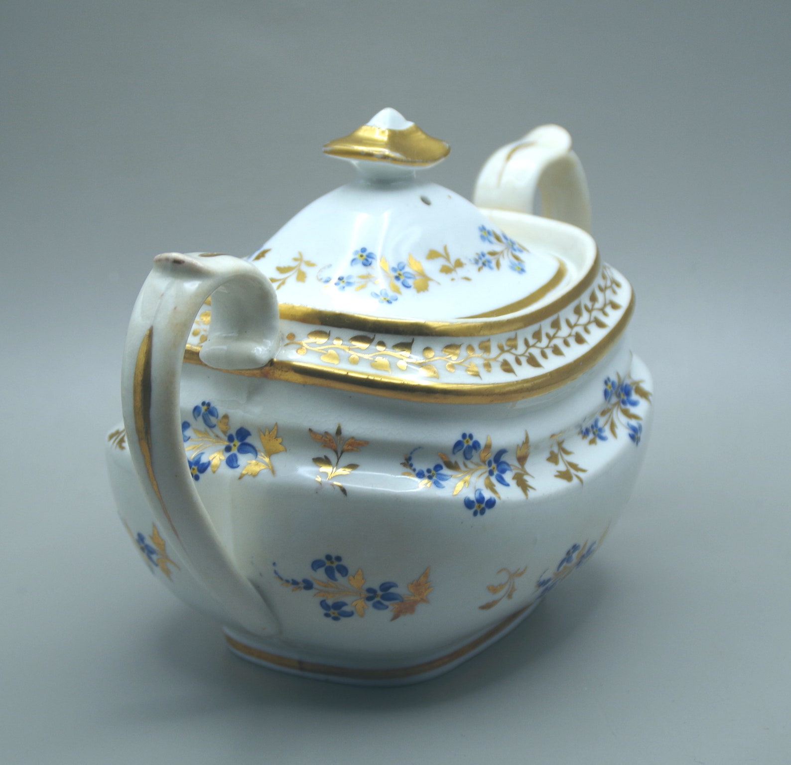 STAFFORDSHIRE or WORCESTER Porcelain C1820 Floral Polychrome - Etsy