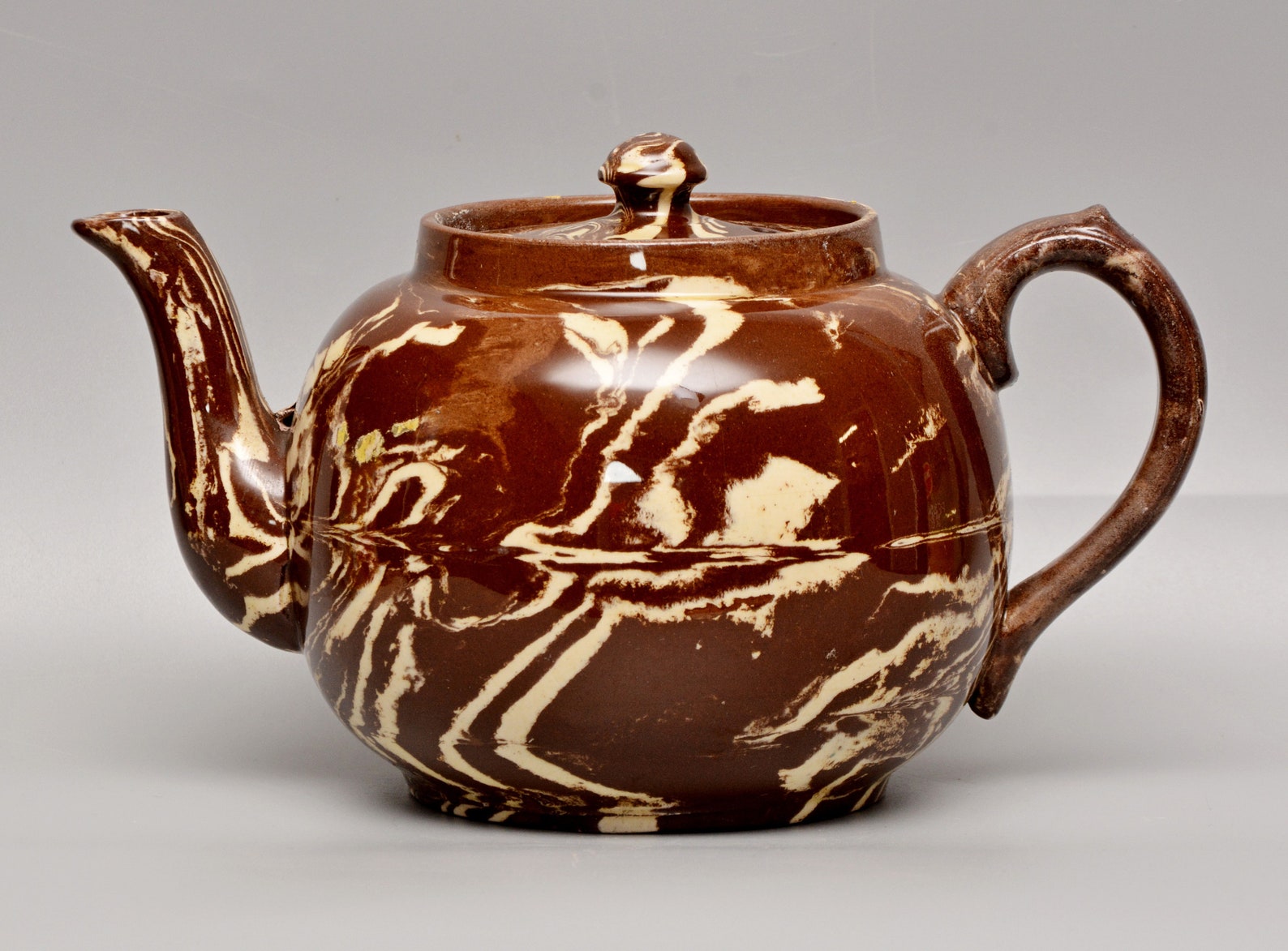 Rare Sudlow of STAFFORDSHIRE AGATE Ware Pottery TEAPOT | Etsy