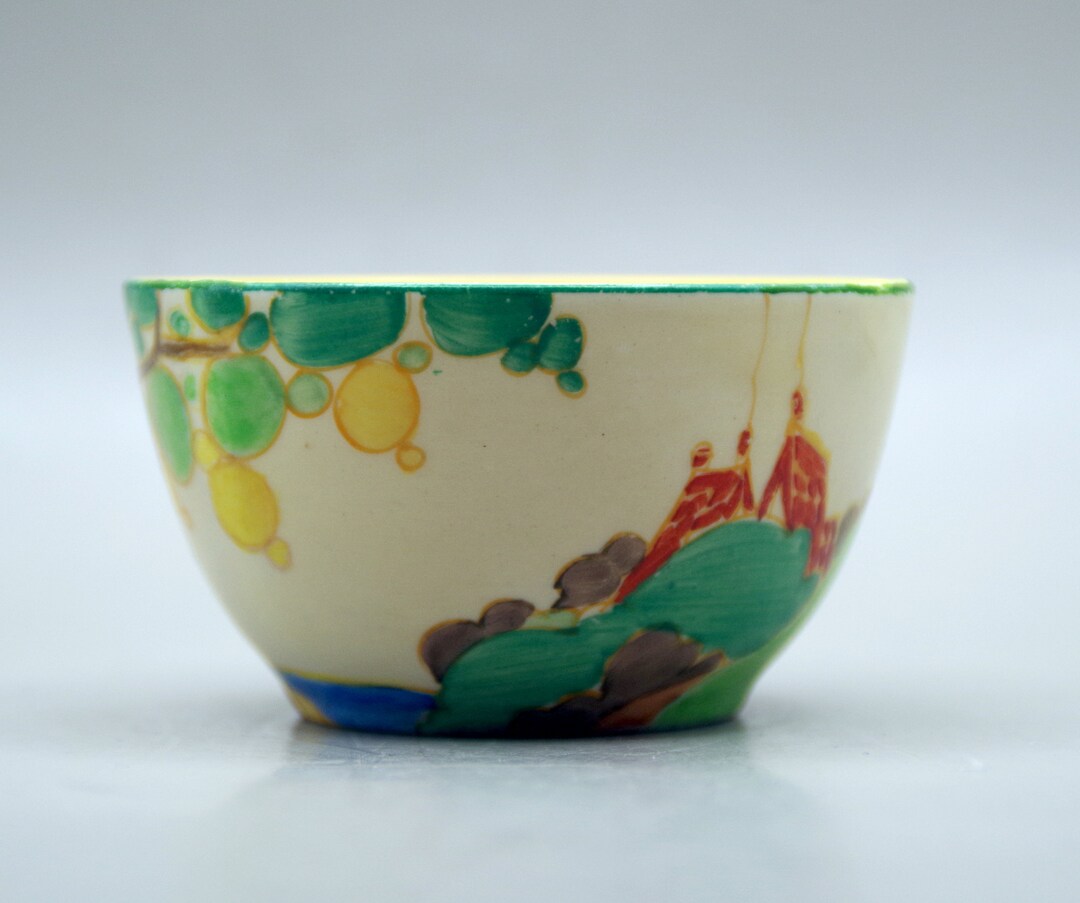 CLARICE CLIFF C1936 secrets Pattern Art Deco Newport Pottery Globe ...