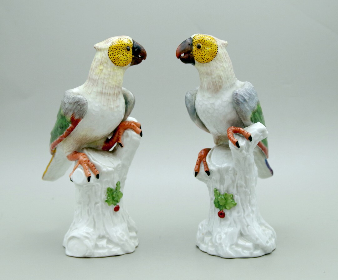 NAPLES CAPODIMONTE C1840 Stunning Pair Parrot BIRD Figurines - Etsy