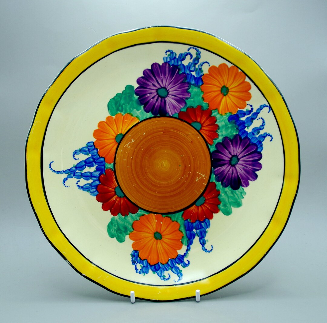CLARICE CLIFF Bizarre Wilkinson Pottery C1930 gayday Pattern Art Deco ...