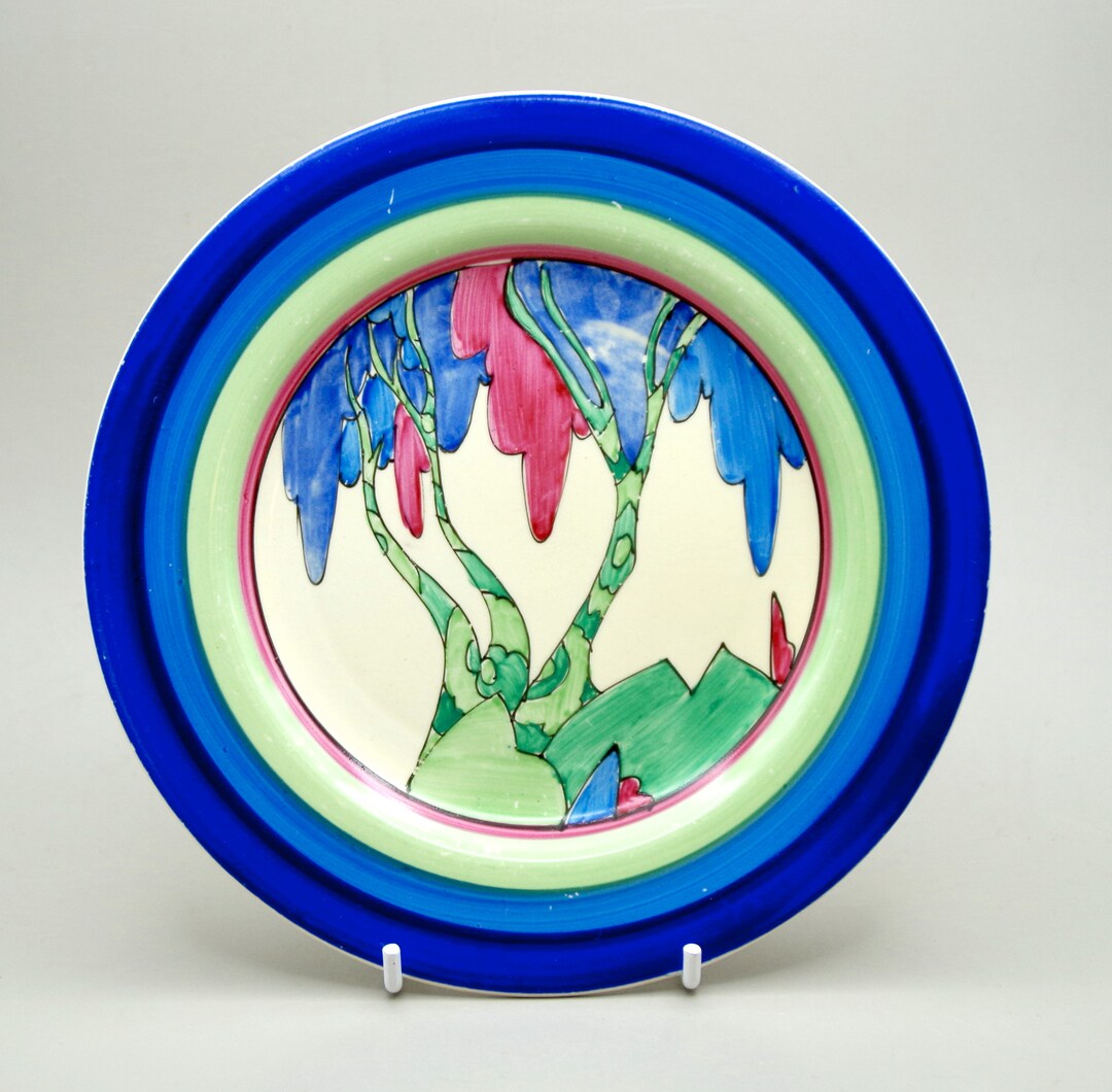CLARICE CLIFF rudyard Art Deco Bizarre Newport Pottery Plate 1 - Etsy