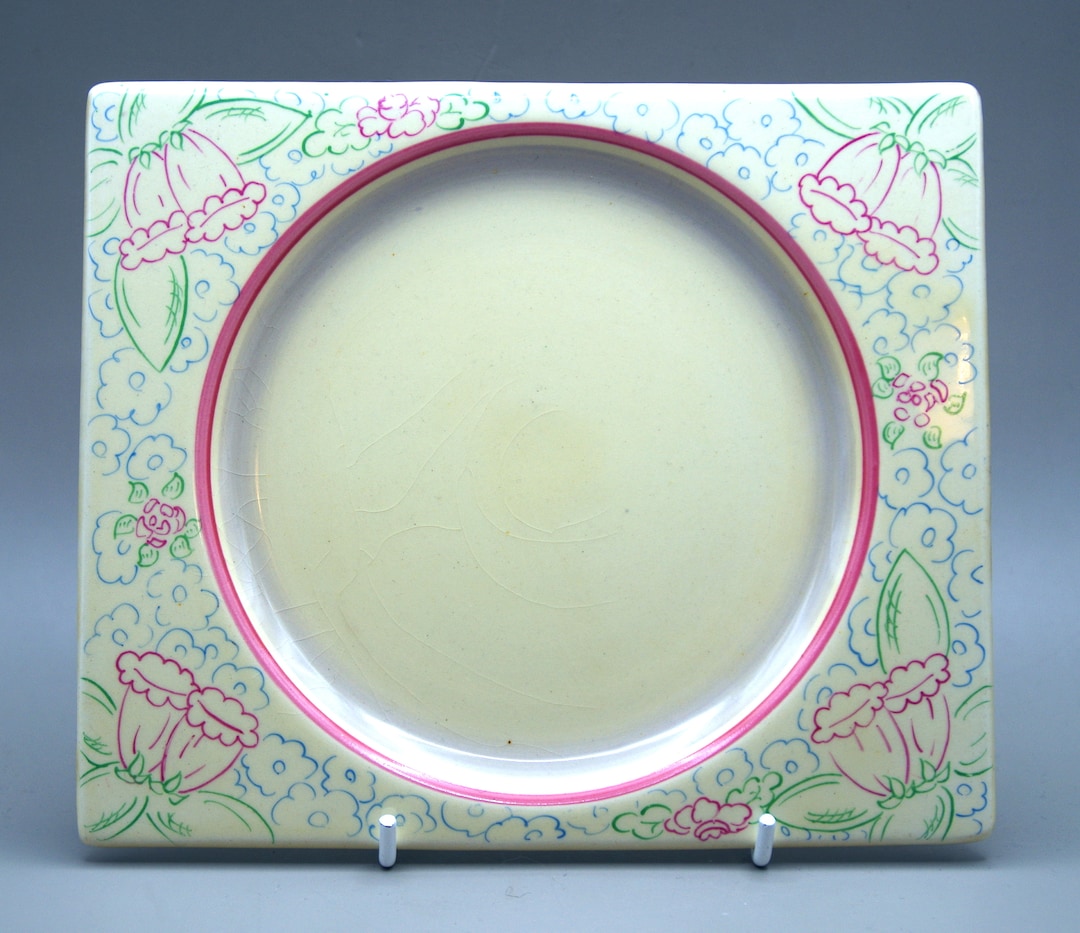 CLARICE CLIFF Wilkinson Pottery C1936 wedding Bells Pattern Desert ...