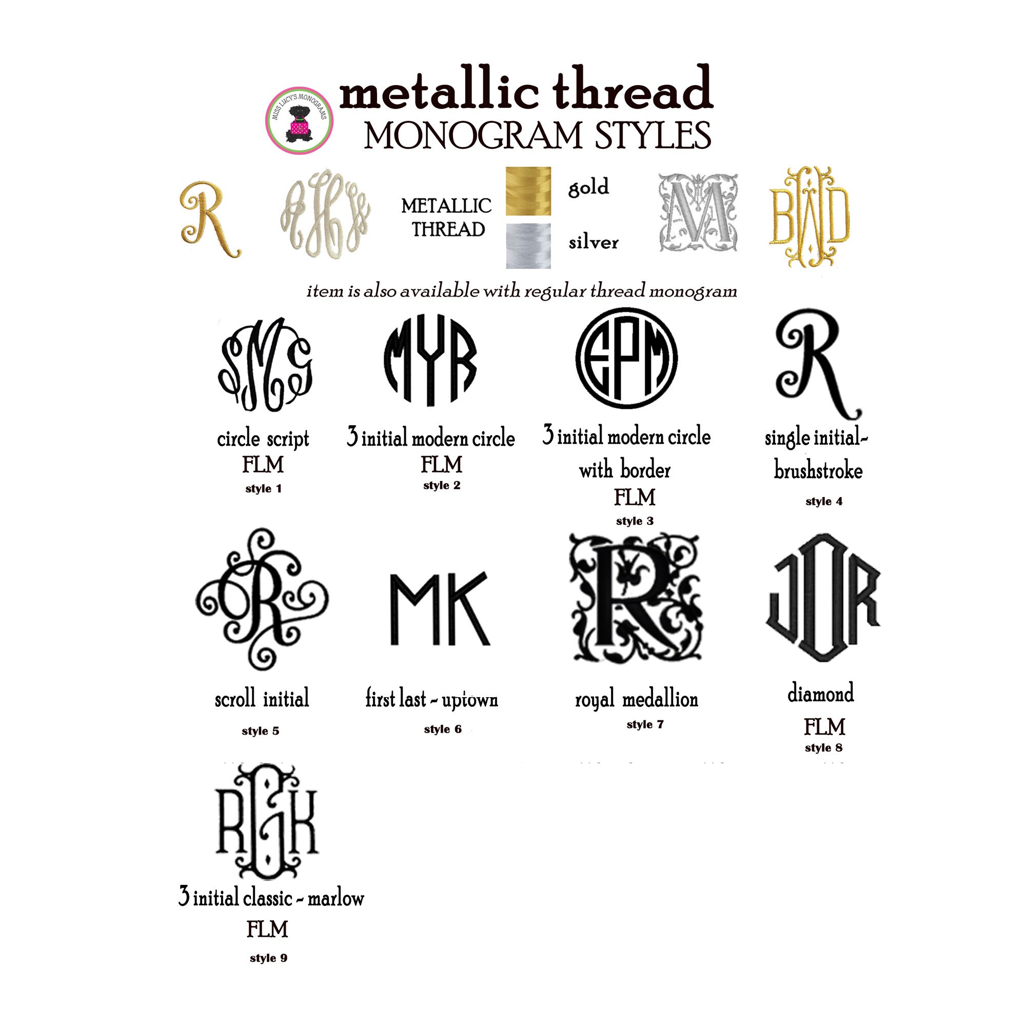 For Her METALLIC Thread Monogrammed Metallic Clutch/make up - Etsy