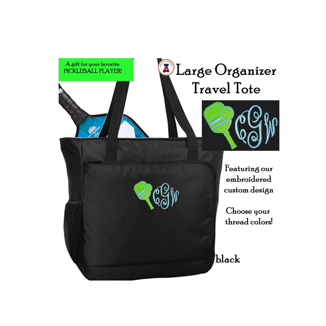 Pickleball Custom Design-circle Script- FOR Her-large Organizer Laptop ...