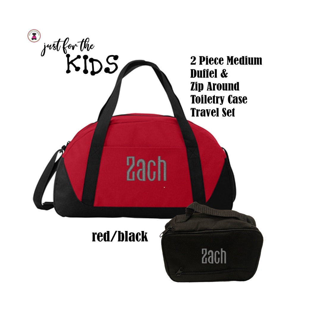 Overnight Youth Travel Set. 2 Piece.red-black-free Ship. Kid’s Travel ...