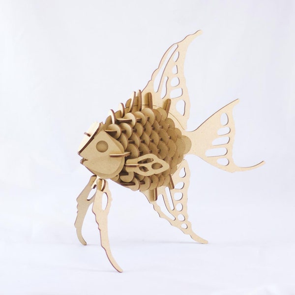 Wood Angel Fish - Etsy