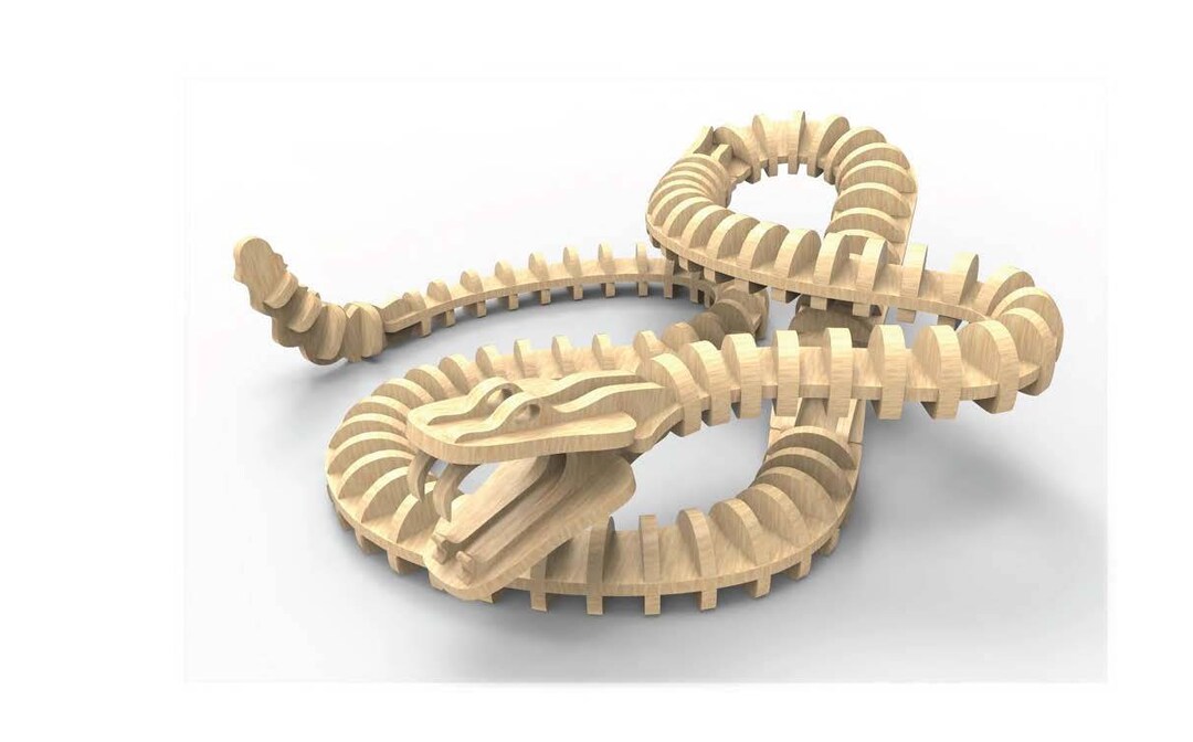 Rattlesnake 3D Puzzle/model - Etsy