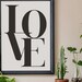 Love Poster, Love Wall Art, Love Print Printable Art Printable Download ...