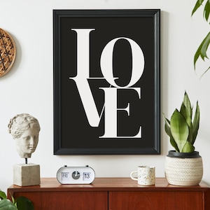 Love Poster, Love Wall Art, Love Print Printable Art Printable Download ...