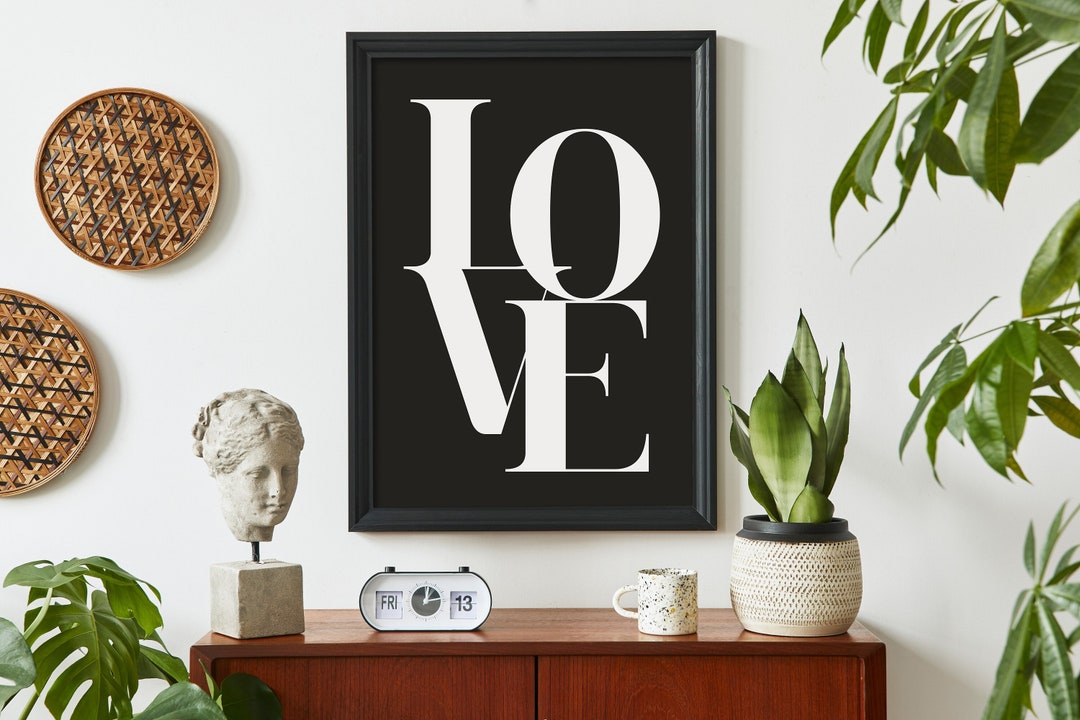 Love Poster, Love Wall Art, Love Print Printable Art Printable Download ...