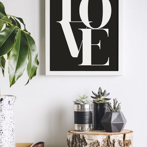 Love Poster, Love Wall Art, Love Print Printable Art Printable Download ...