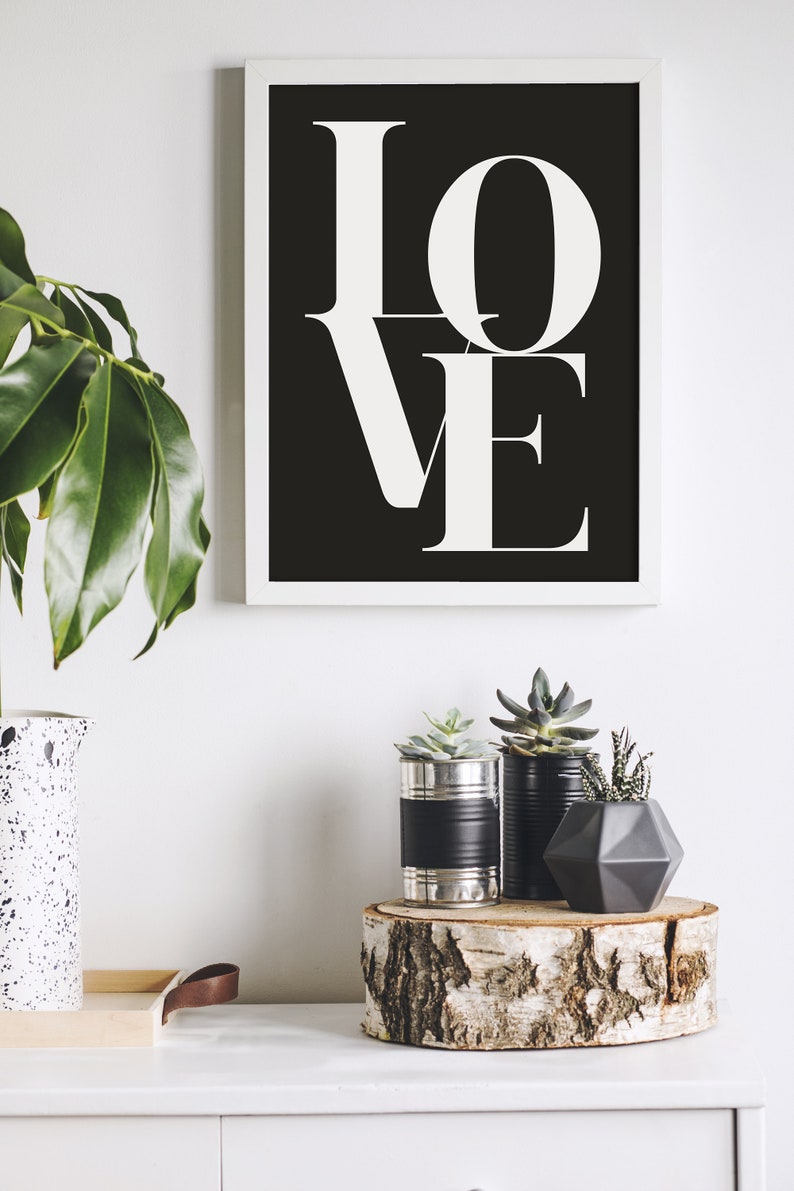 Love Poster, Love Wall Art, Love Print Printable Art Printable Download ...