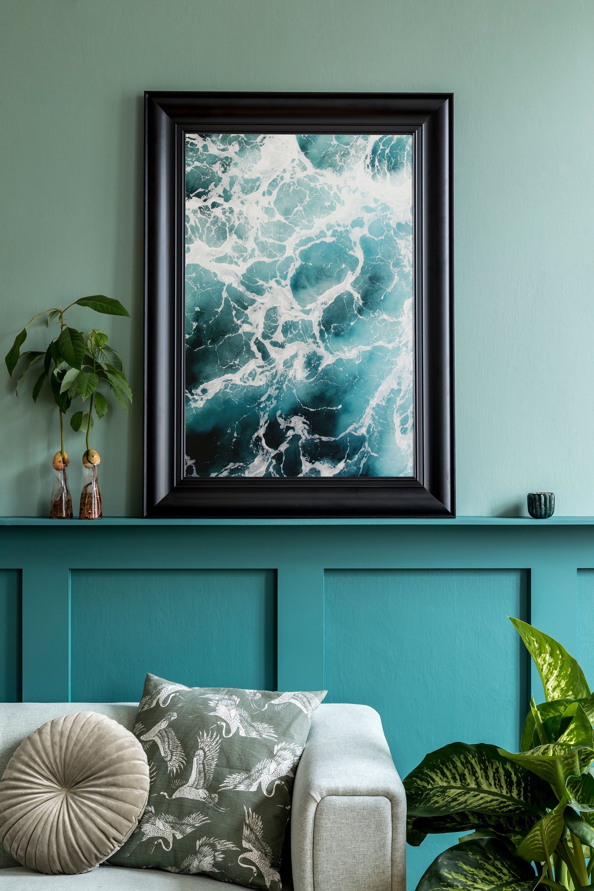 Ocean Water Print Ocean Print Ocean Wave Art Print Sea Foam - Etsy