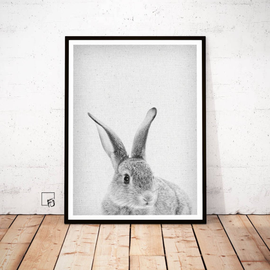 Rabbit Poster Peekaboo Rabbit Rabbit Wall Art Rabbit Print - Etsy