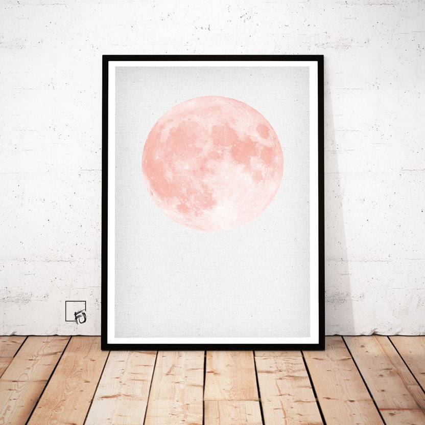 MOON PRINTABLE Moon Print Moon Wall Art Moon Wall Print Digital Moon ...