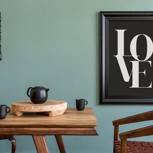 Love Poster, Love Wall Art, Love Print Printable Art Printable Download ...