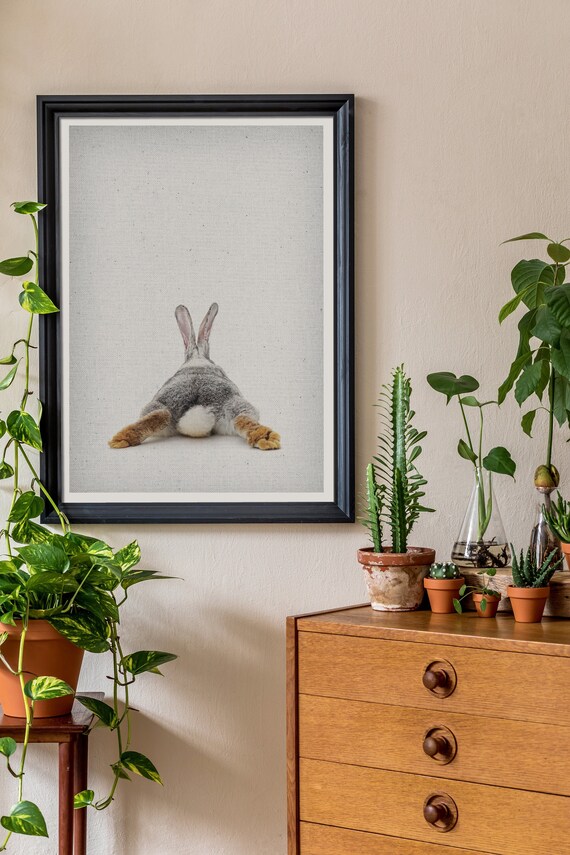 Hare Print Rabbit Wall Art Hare Painting Rabbit Wall - Etsy