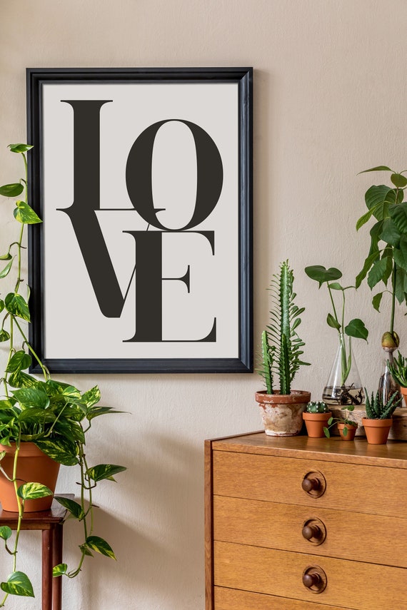 Love Poster Love Wall Art Love Print Printable Art Printable | Etsy