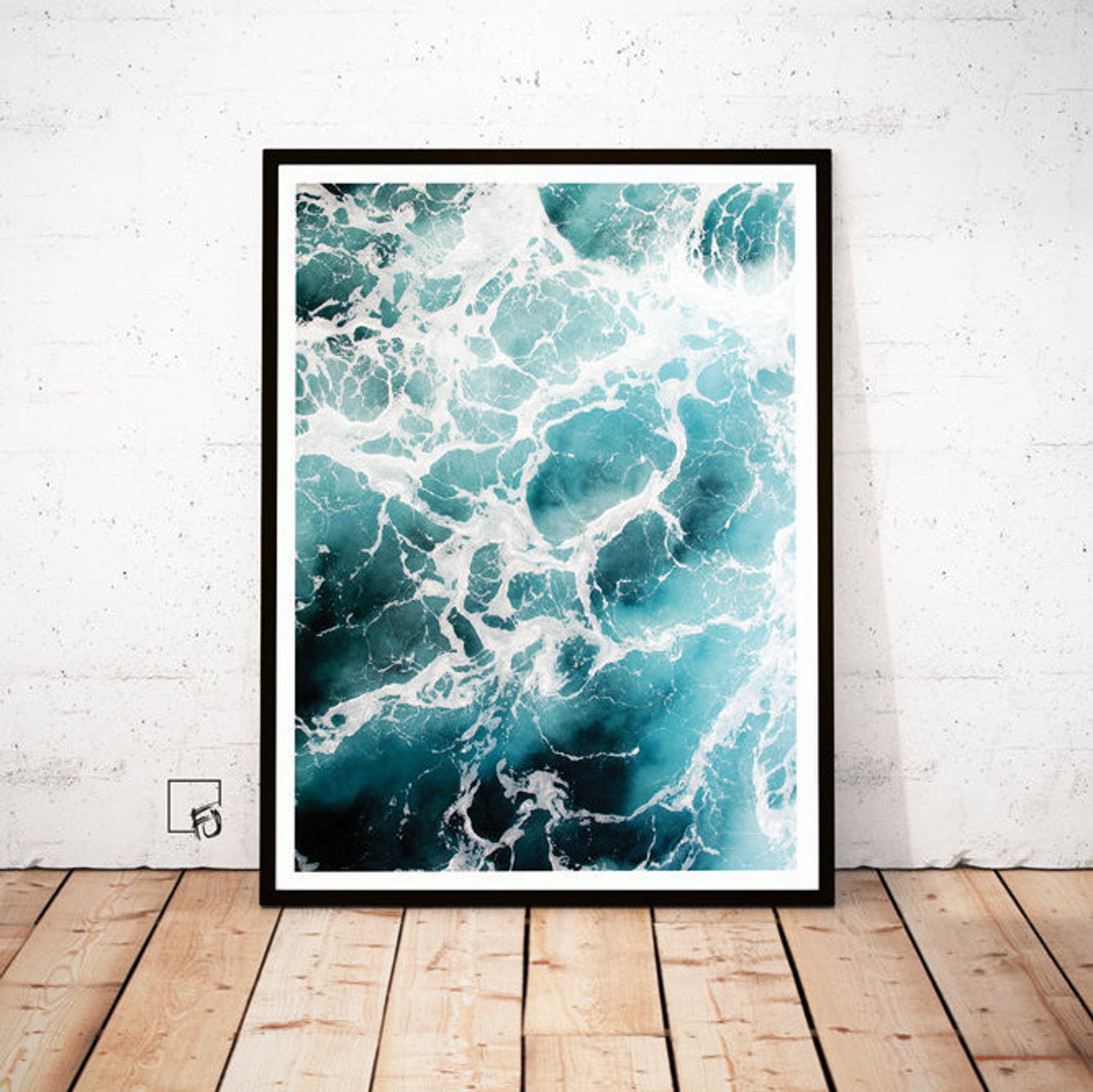 Ocean Water Print Ocean Print Ocean Wave Art Print Sea Foam - Etsy