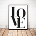 Love Poster, Love Wall Art, Love Print Printable Art Printable Download ...