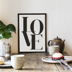 Love Poster, Love Wall Art, Love Print Printable Art Printable Download ...
