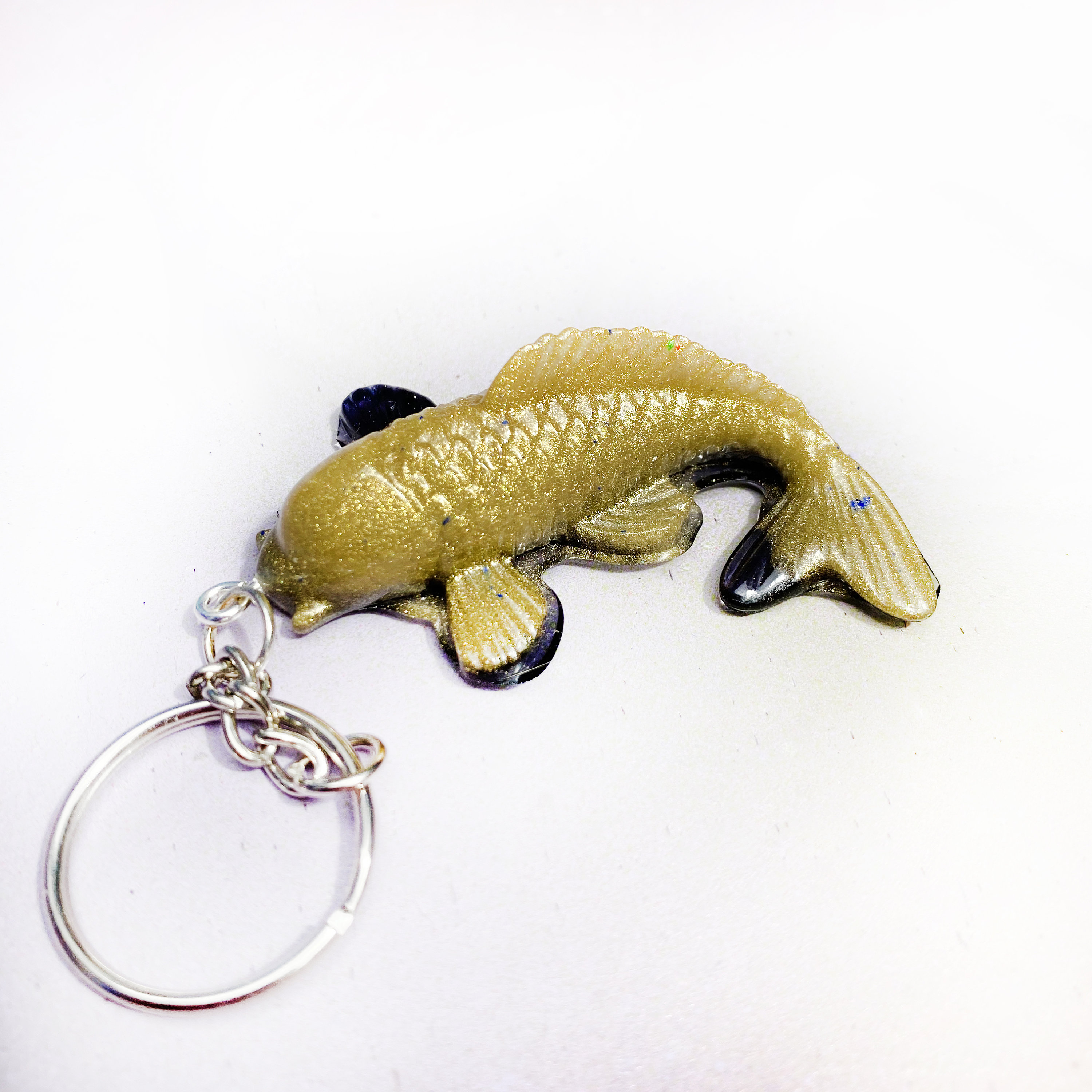 Koi Fish Keychain / Koi Carp Resin / 3D Koi Fish Sculpture / | Etsy