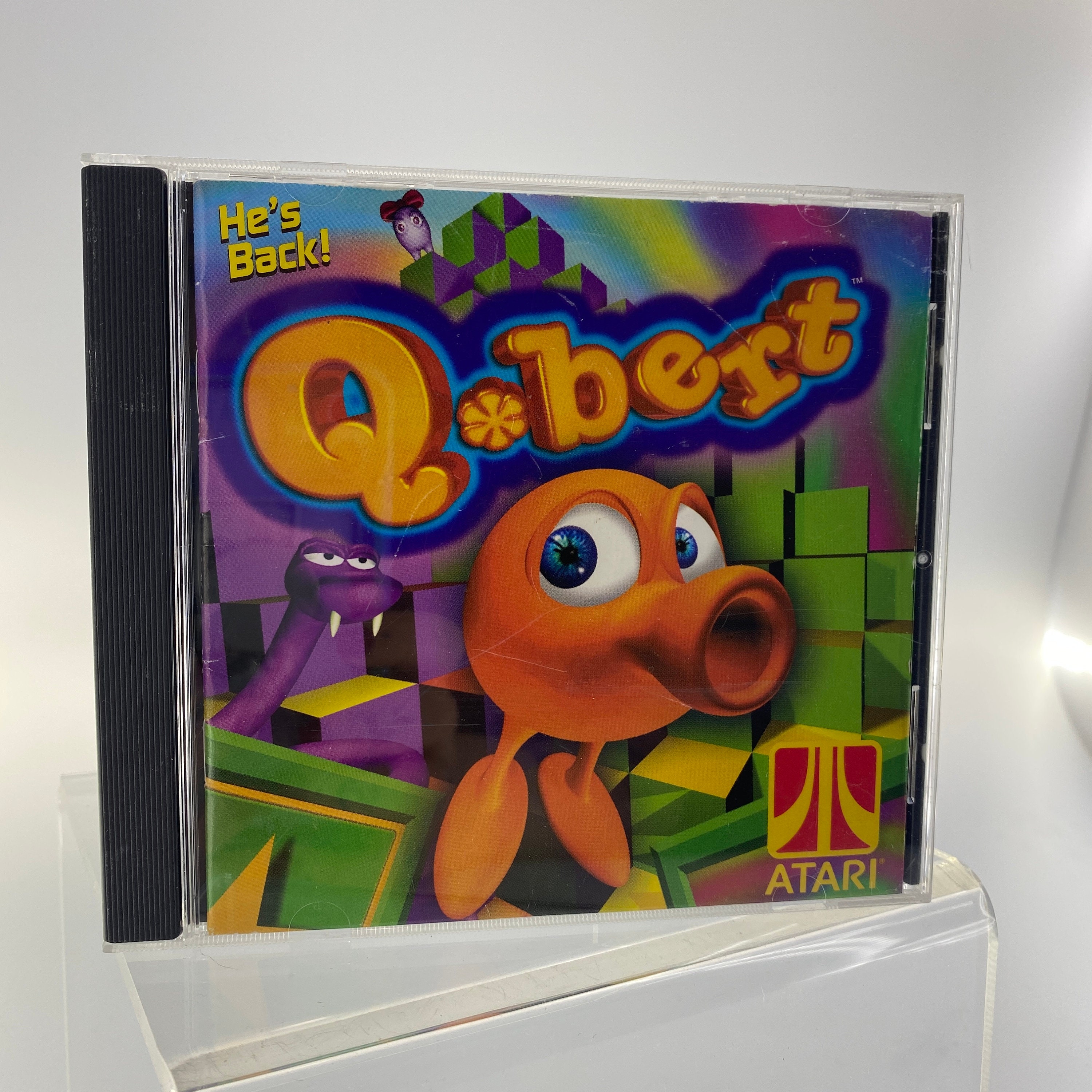 Cd-rom Qbert Classic Video Game Atari 1999 Hasbro - Etsy Hong Kong