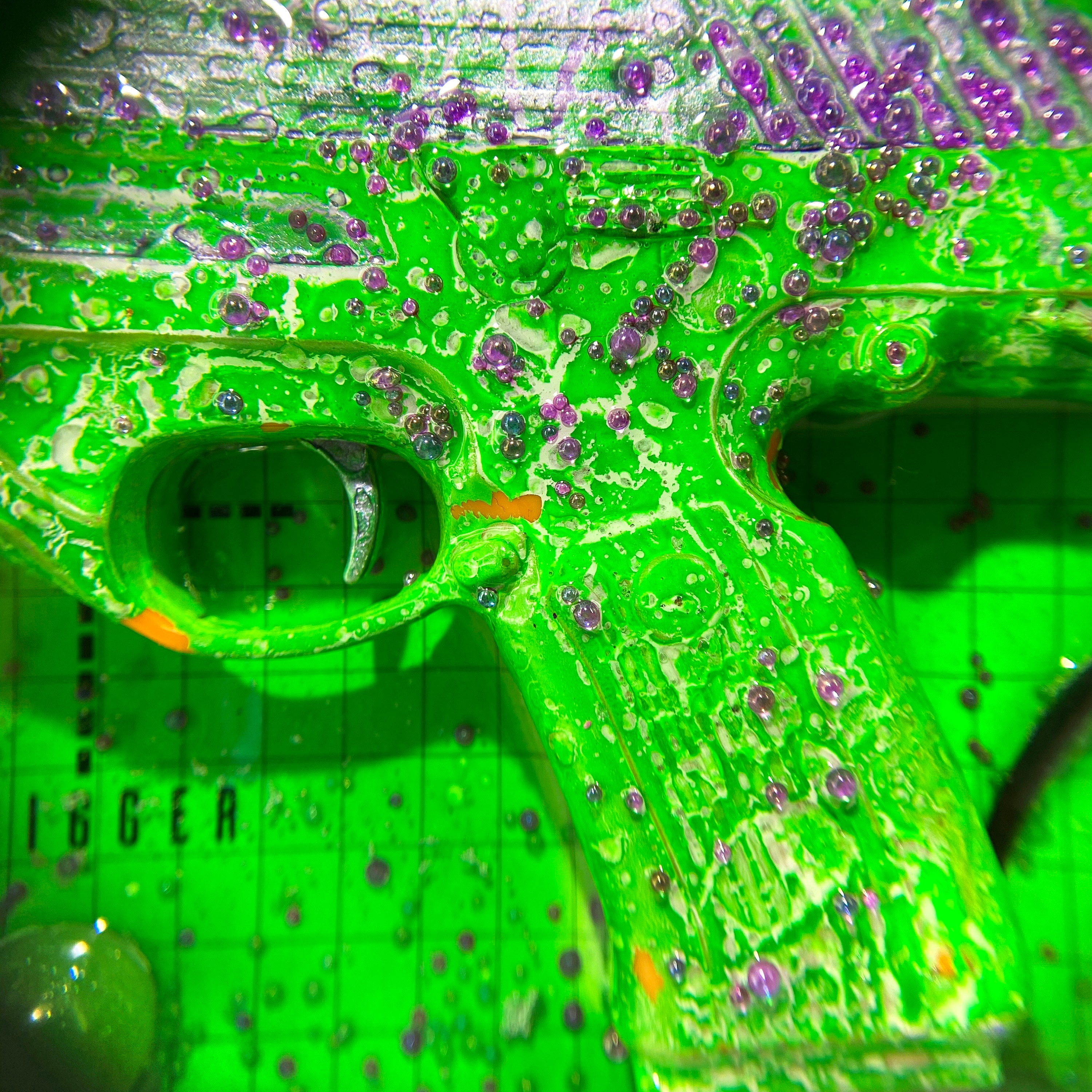 Futuristic Vaporwave Neon Retro Ray Gun 3D Wall Art Resin Art | Etsy