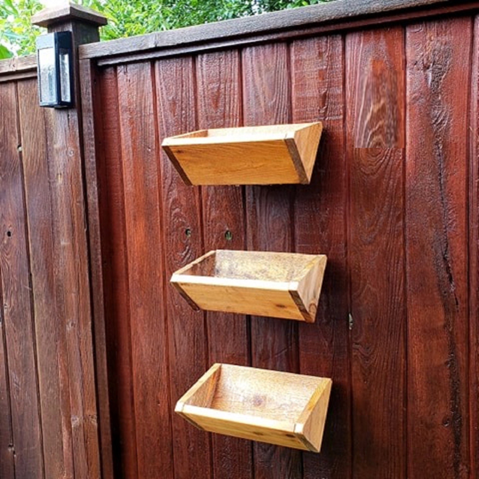 Floating Planter 3 Pack Cedar Floating Garden Planter Set - Etsy